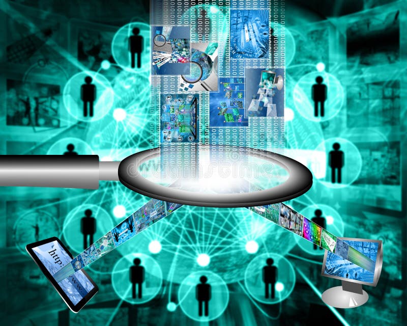 Search stock illustration. Illustration of loupe, internet - 52973317