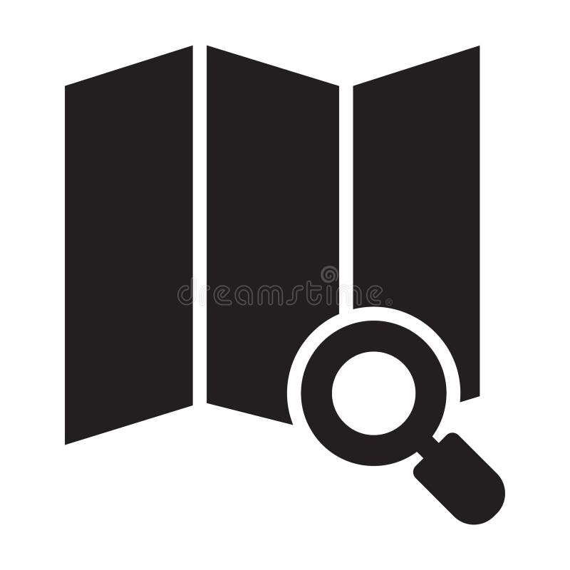 Search Map, Explore, Map, Search Fully Editable Vector Icon Stock ...