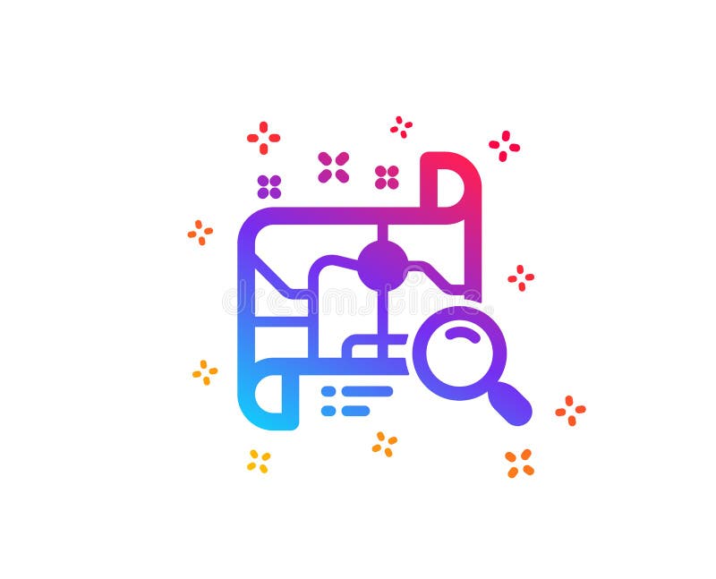 Search Map Icon. Find Location Address Sign. Vector Stock Vector ...