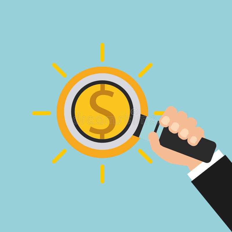 Search for money icon stock vector. Illustration of rich - 117149457