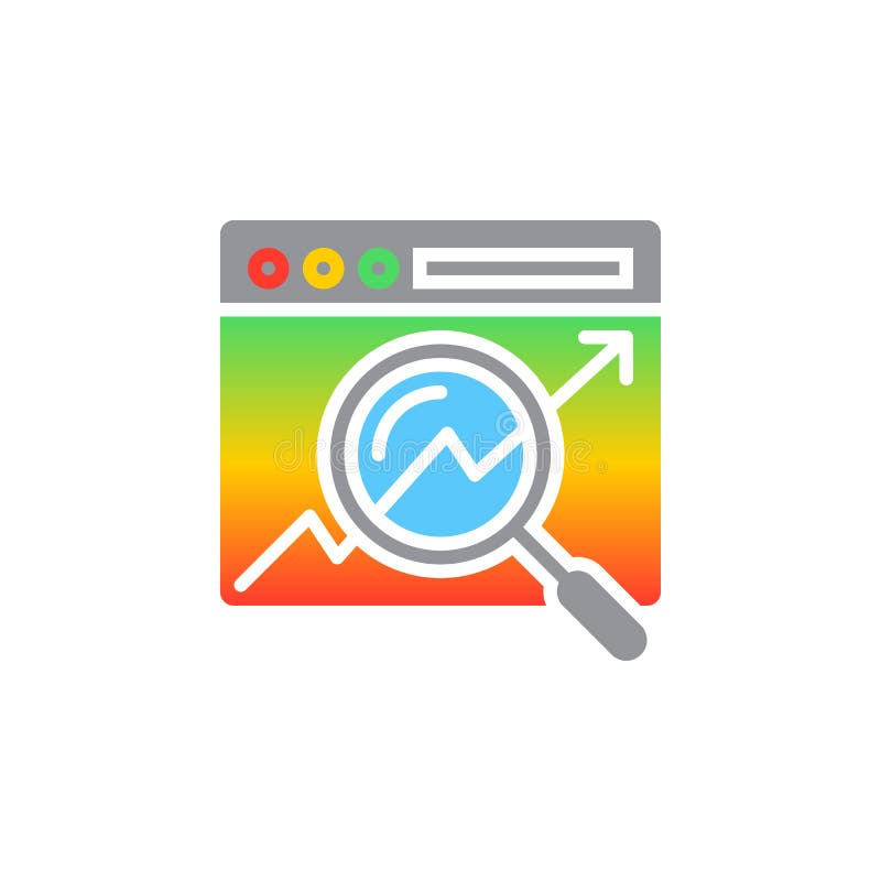 Search Optimization Icon Vector, Filled Flat Sign, Solid Stock Vector ...