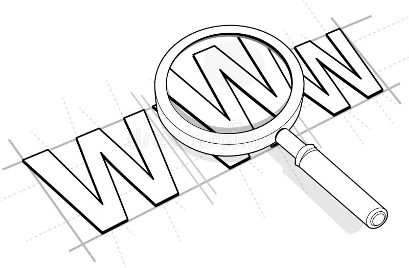 Search outline stock vector. Illustration of zoom, tool - 28870239