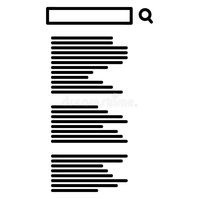 Search web-page stock illustration. Illustration of inquire - 23465416