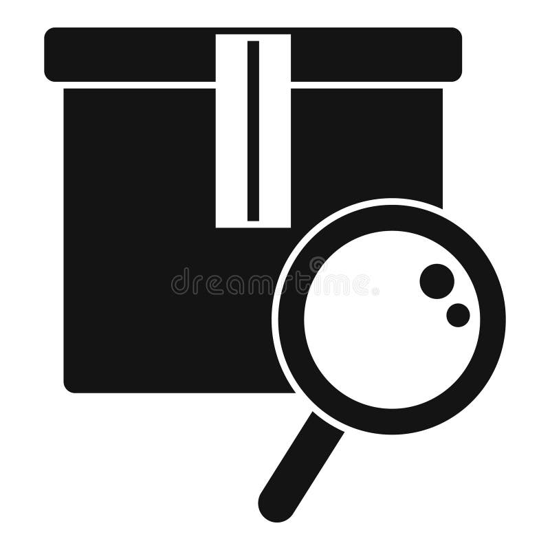 Search Parcel Tracking Icon Simple Vector. Order Service Stock Vector ...
