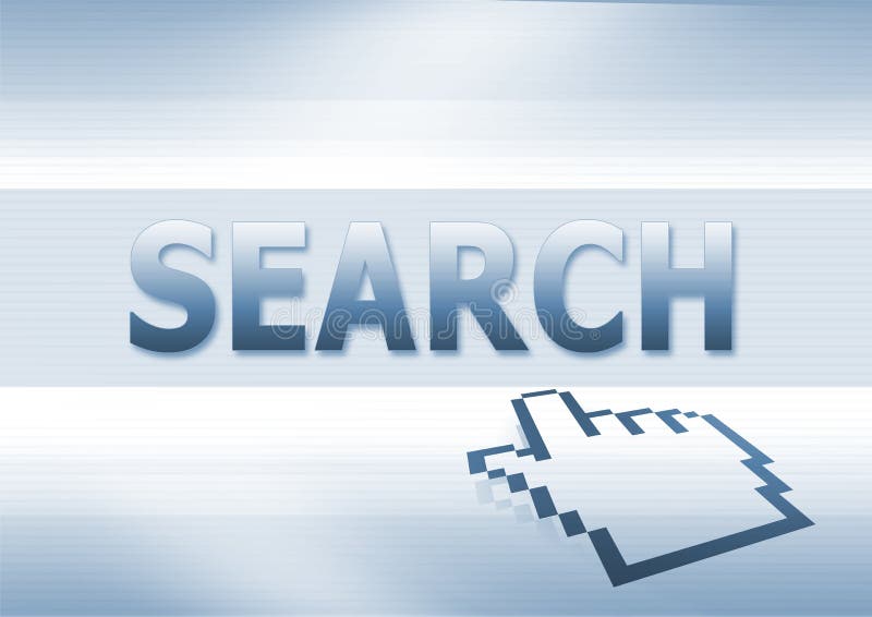 Search Pointer stock illustration. Illustration of blue - 4762038