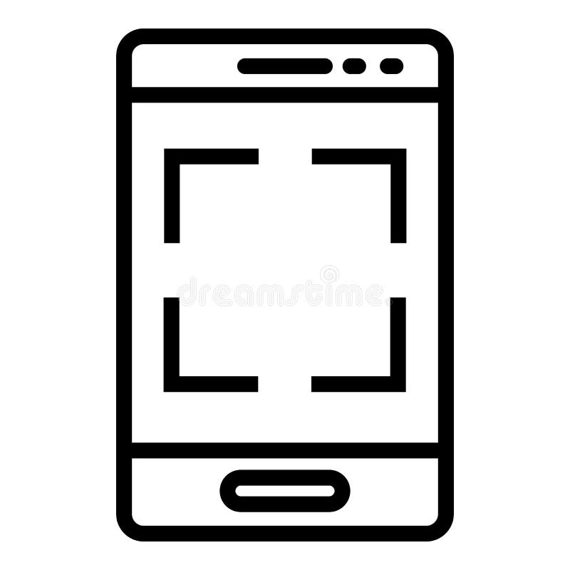 QR Code in the Frame Icon Color Outline Vector Stock Vector ...