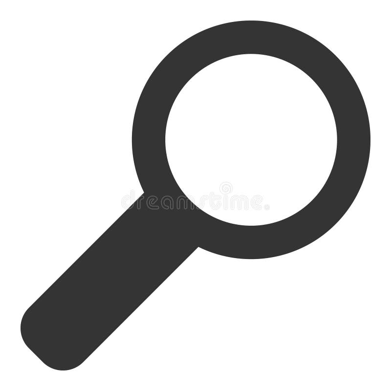 Search Raster Icon Flat Illustration Stock Illustration - Illustration ...