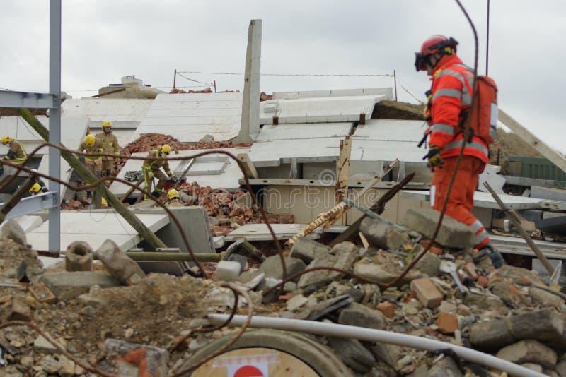 Search & Rescue Disaster Zone Editorial Stock Photo - Image of rise ...