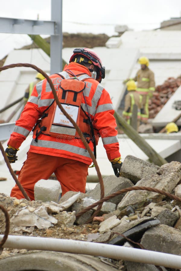 Search & Rescue Disaster Zone Editorial Photo - Image of service ...