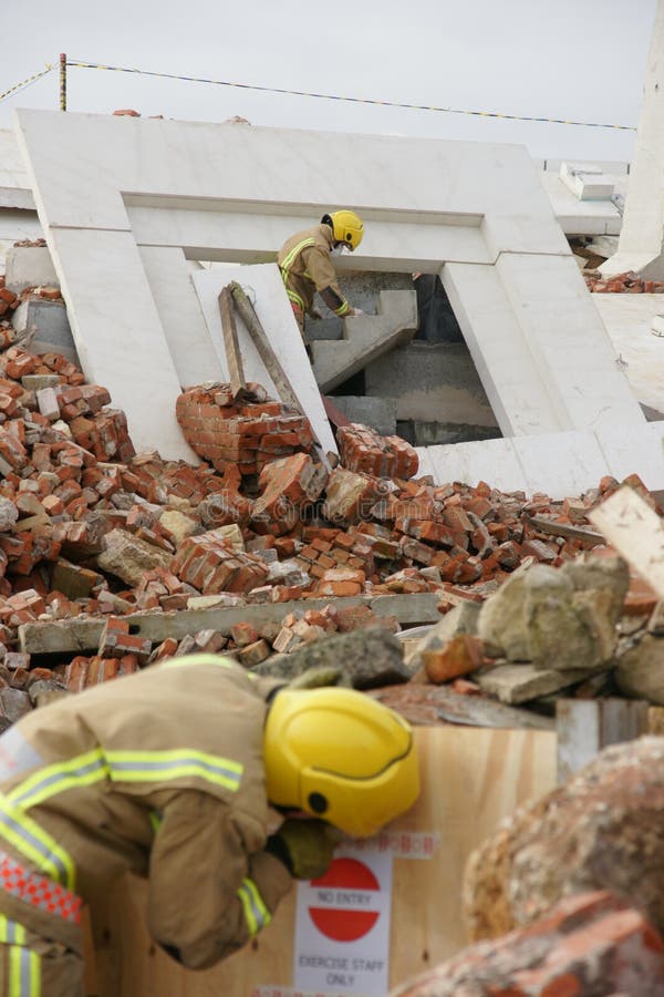 Search & Rescue Disaster Zone Editorial Stock Image - Image of ...