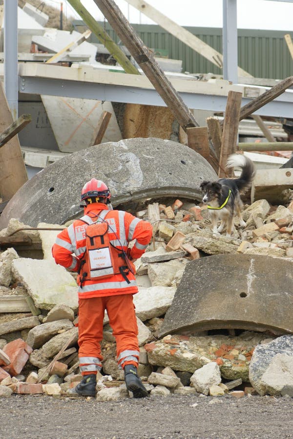 Search & Rescue Disaster Zone Editorial Image - Image of incident ...