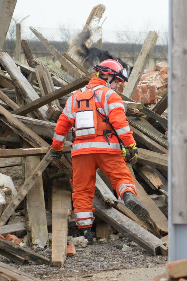 Search & Rescue Disaster Zone Editorial Stock Photo - Image of service ...