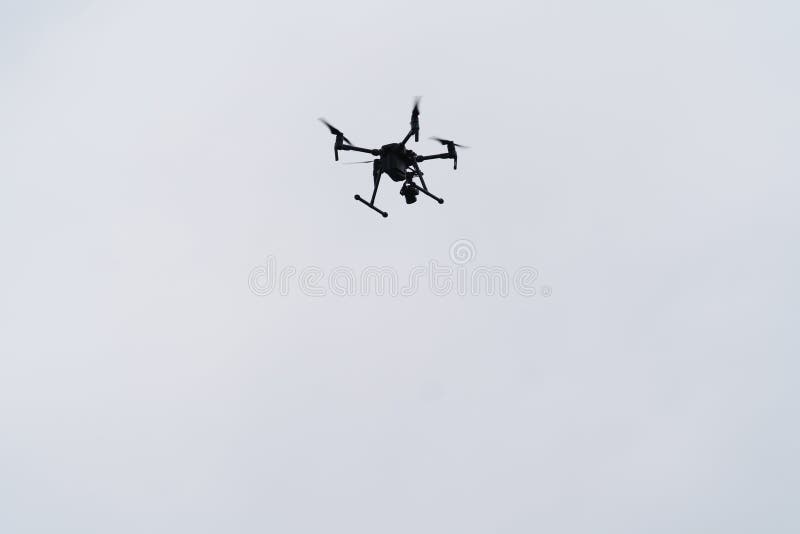 Search and Rescue Drone in Daylight Stock Image - Image of blue, open ...