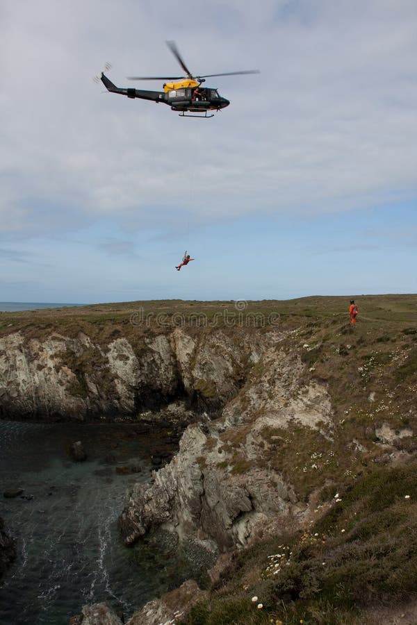 Search and Rescue Exercise stock photo. Image of winchman - 14488912