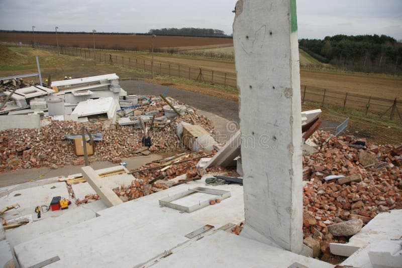 Building Collapse, Disaster Zone Stock Image - Image of skill ...