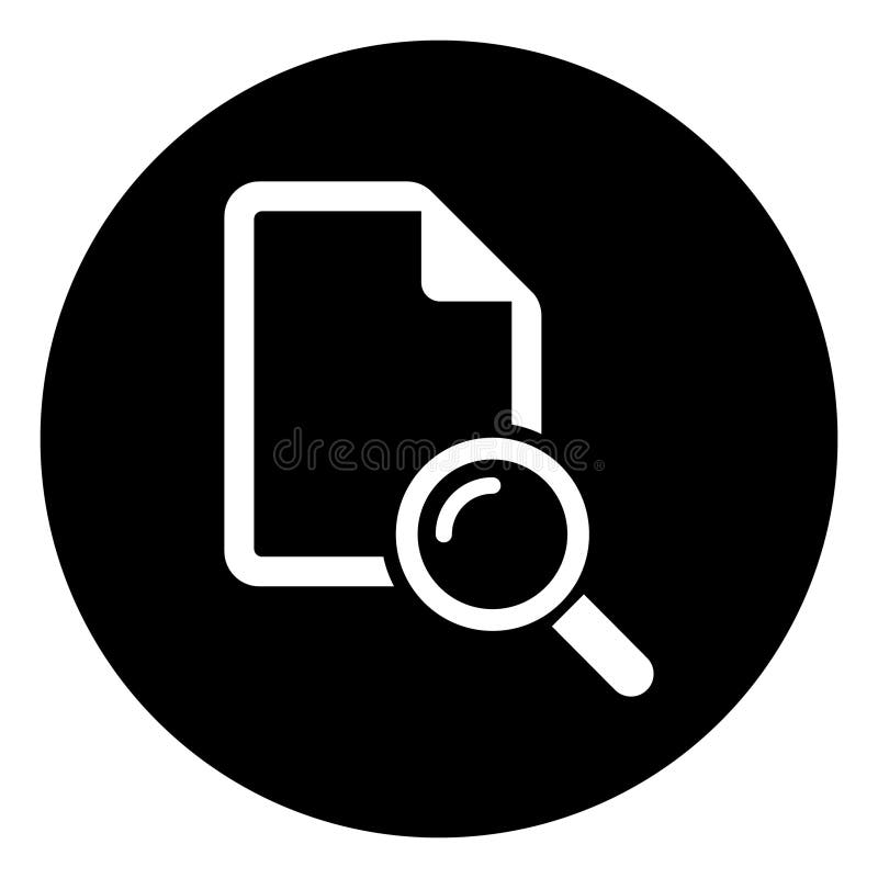 Search Icon Button Symbol Vector. Magnifying Glass Symbol. Look ...