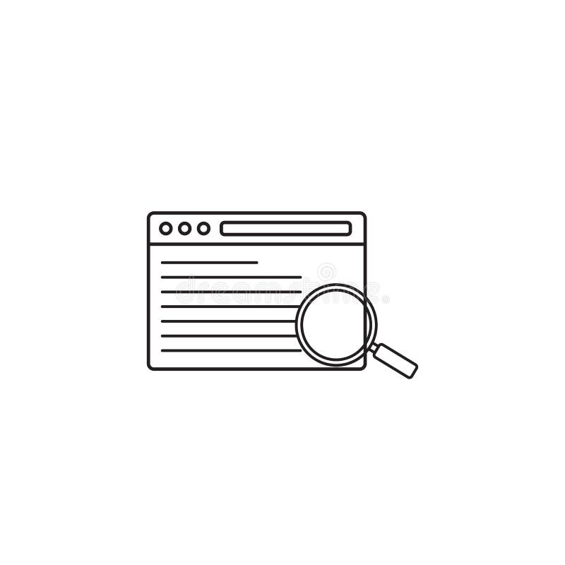 Search Icon Vector, Magnifying Glass Solid Stock Vector - Illustration ...