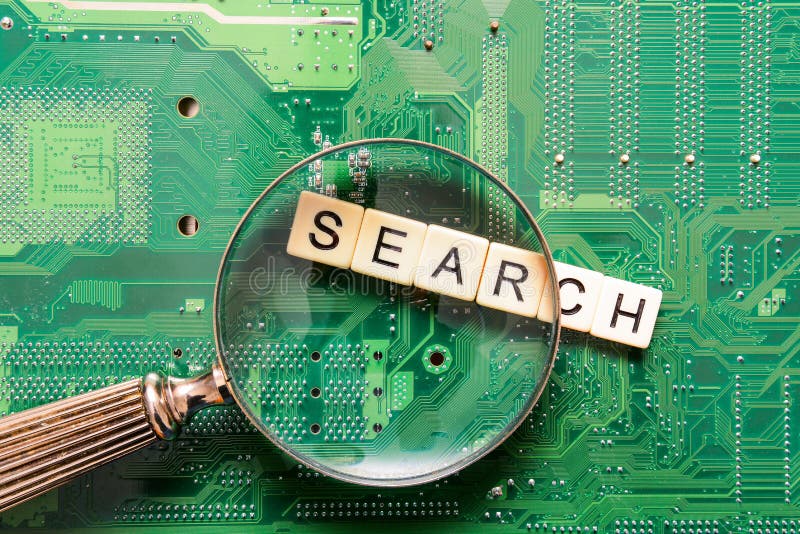 Search Results from Search Engine Query, Searching the Internet Stock ...