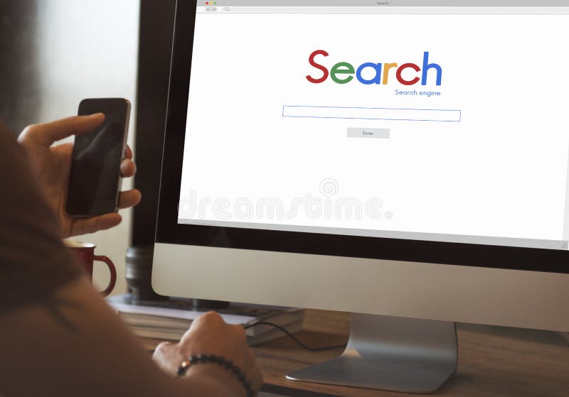 Search Searching Online Network Website Concept Stock Photo - Image of ...