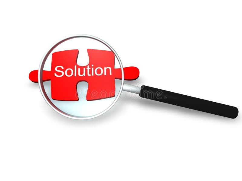 Search for Solution stock illustration. Illustration of solve - 3690219