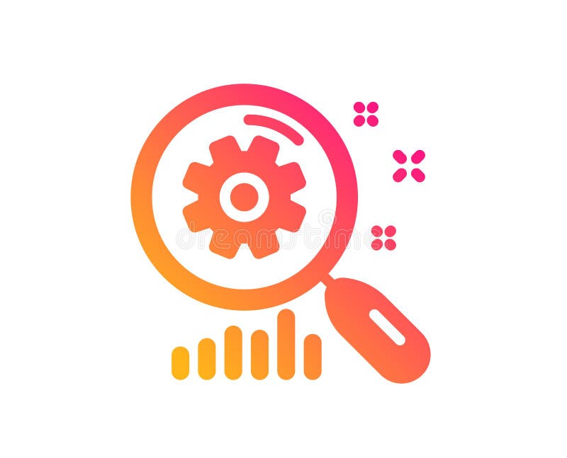 Search Statistics Icon. Find Analysis Sign. Vector Stock Vector ...