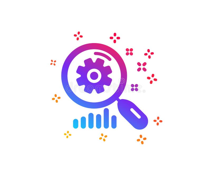 Search Statistics Icon. Find Analysis Sign. Vector Stock Vector ...