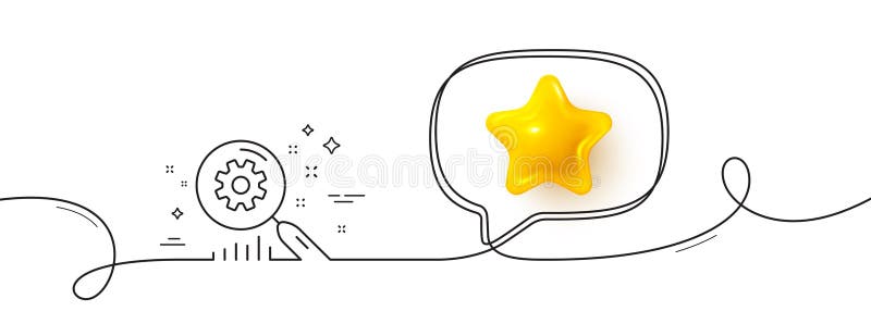 Search Statistics Line Icon. Find Analysis Sign. Continuous Line with ...