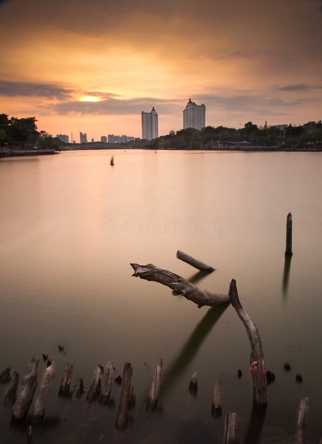 Sunter lake stock image. Image of search, sunset, sunter - 102444189