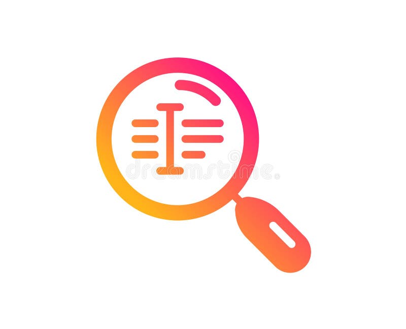 Search Text Icon. Find Word Sign. Vector Stock Vector - Illustration of ...