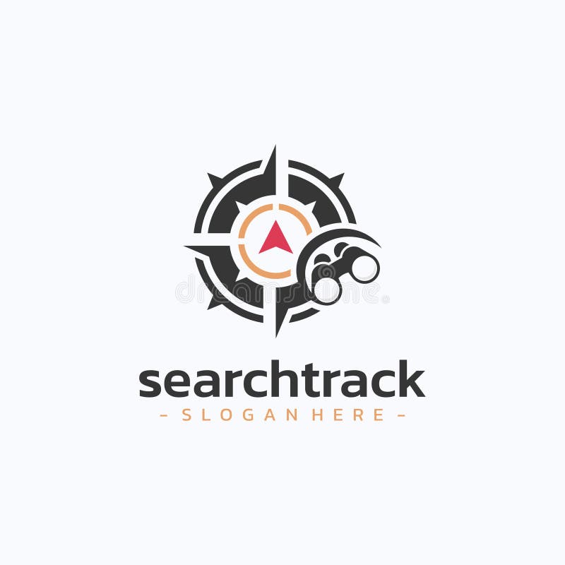 Search Track Logo Design Vector Stock Vector - Illustration of arrow ...