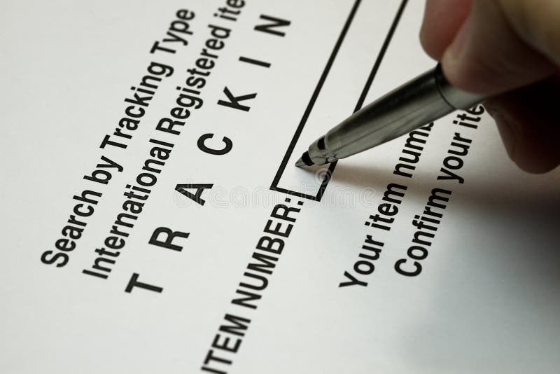 Search by tracking number stock photo. Image of class - 14737614