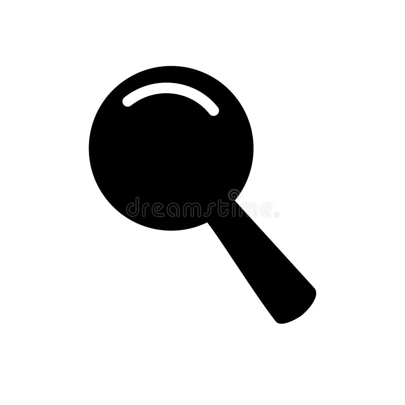 Search vector icon stock vector. Illustration of black - 109187450