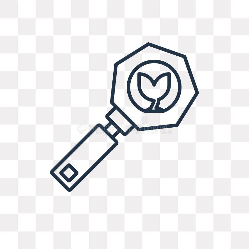 Search Vector Icon Isolated on Transparent Background, Linear Se Stock ...