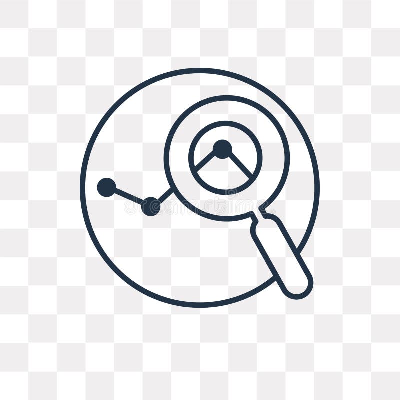 Search Vector Icon Isolated on Transparent Background, Linear Se Stock ...