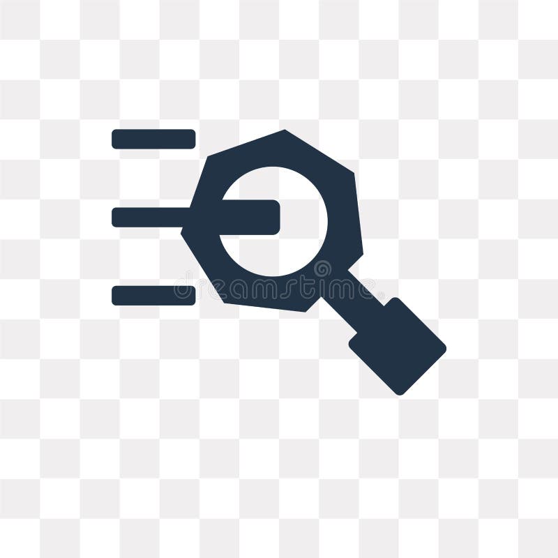 Search Vector Icon Isolated on Transparent Background, Search T Stock ...