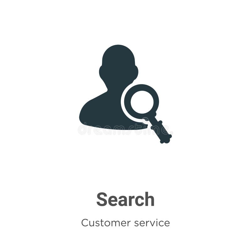 Search Vector Icon on White Background. Flat Vector Search Icon Symbol ...