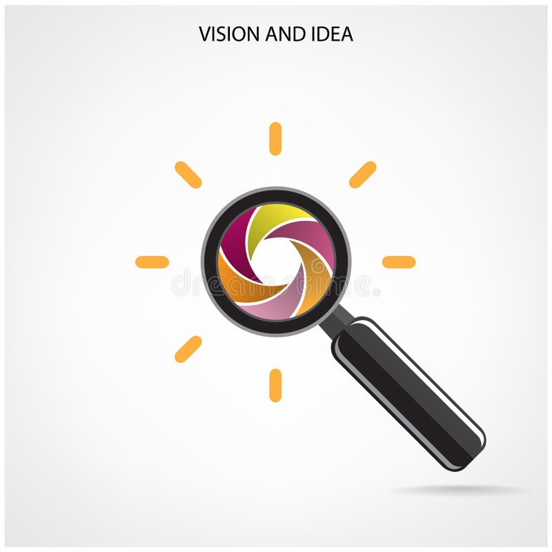 Search and Vision Symbol,business Ideas. Stock Vector - Illustration of ...
