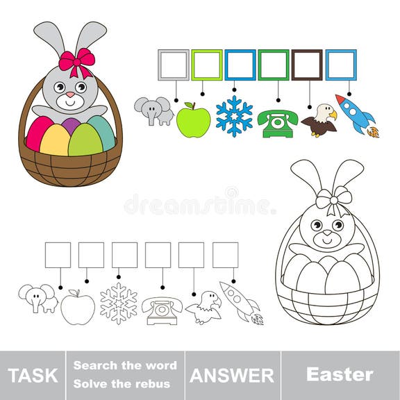 Search the word Easter stock vector. Illustration of cartoon - 65701070
