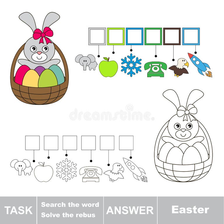 Search the word Easter stock vector. Illustration of cartoon - 65701070