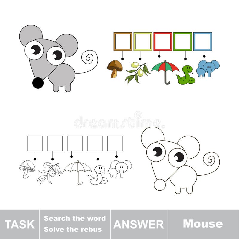 Search the word Mouse stock vector. Illustration of little - 65610721