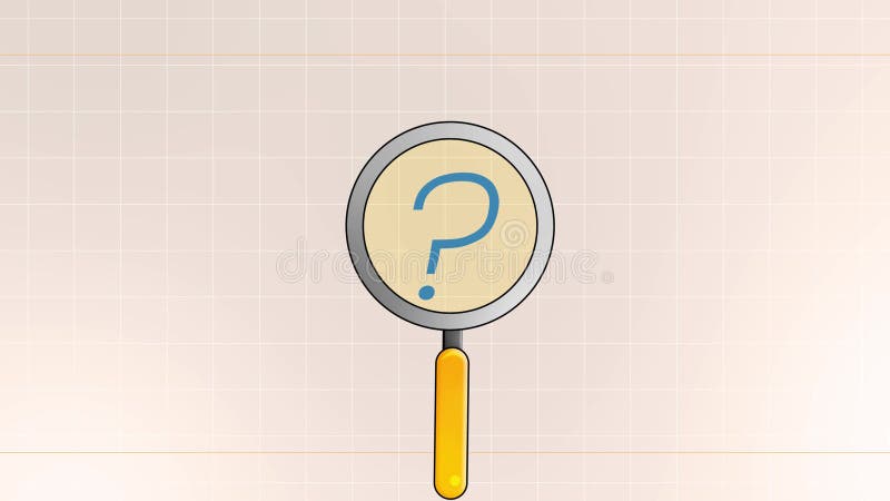 Searching for Answer Concept. Magnifying Glass Analyzing a Question ...