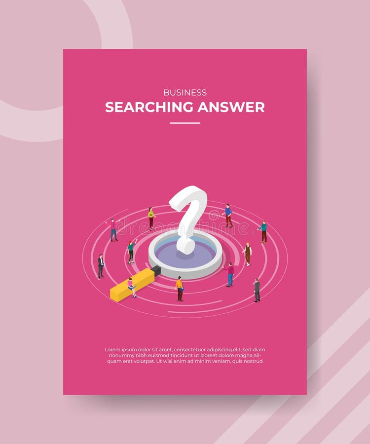 Searching for Answer Concept for Template Banner and Flyer for Printing ...