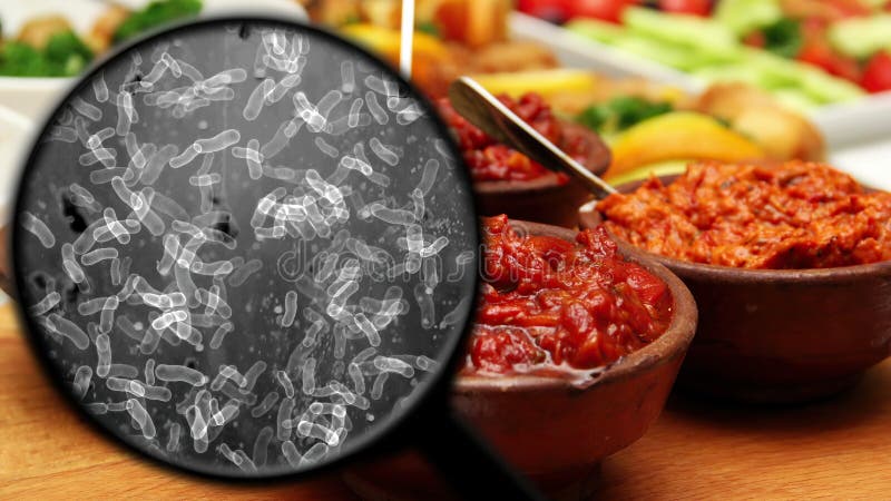 Searching for Bacteria in Food Stock Photo - Image of streptococcus ...
