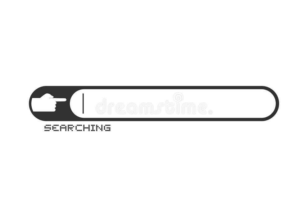 Searching bar design stock vector. Illustration of concept - 150366654