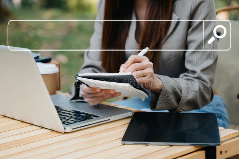 Searching Browsing Internet Data Information Networking Concept with ...