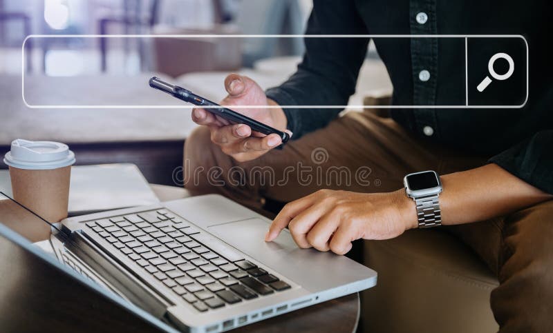 Searching Browsing Internet Data Information Networking Concept with ...