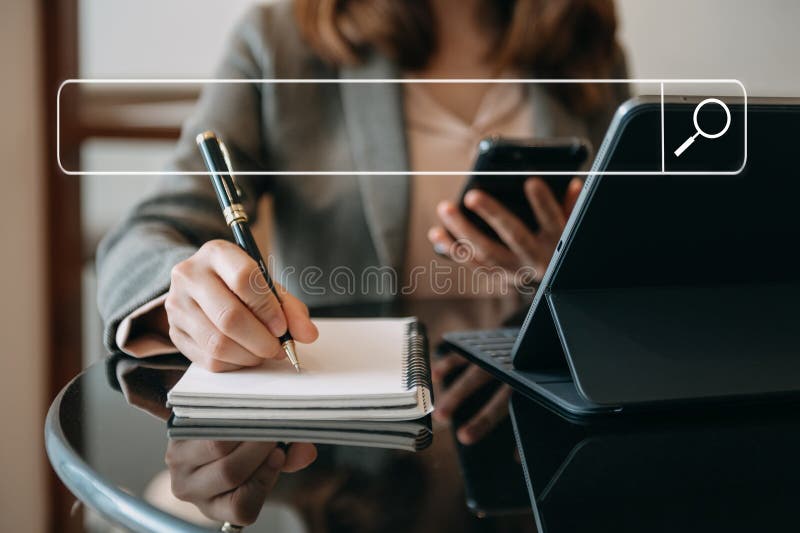 Searching Browsing Internet Data Information Networking Concept with ...