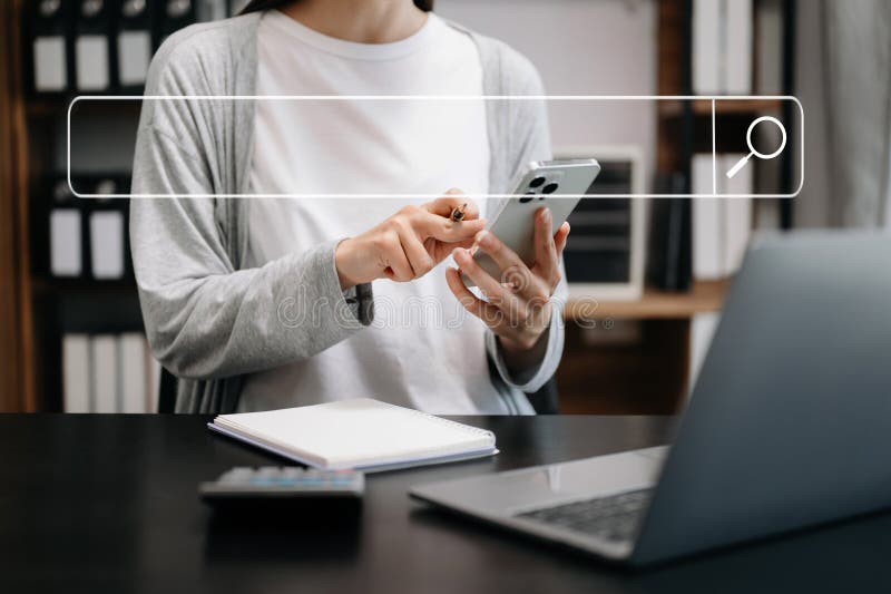 Searching Browsing Internet Data Information Networking Concept with ...