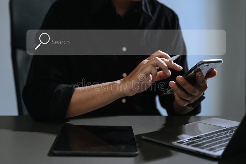 Searching Browsing Internet Data Information Networking Concept with ...