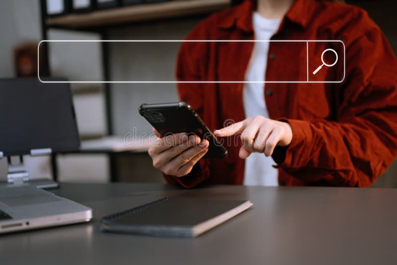 Searching Browsing Internet Data Information Networking Concept with ...